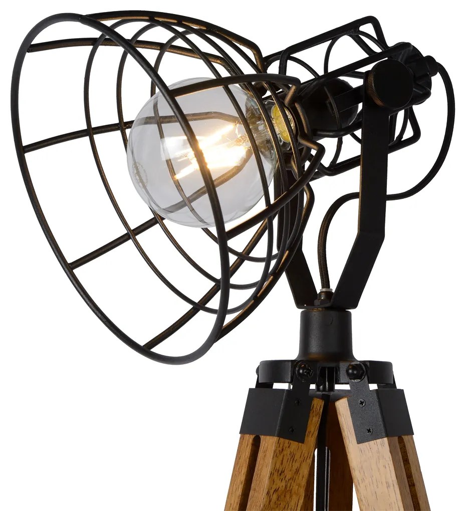 Lucide 45757/01/30 stojací lampa Joshua, černá, E27, 105cm
