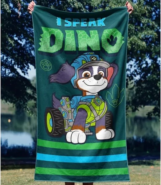 Carbotex osuška Tlapková Patrola Můj Kamarád Dino 70x140 cm
