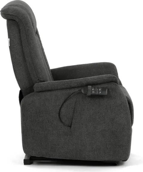 Polohovací křeslo šedé, elektrické TV-L8963 GREY2