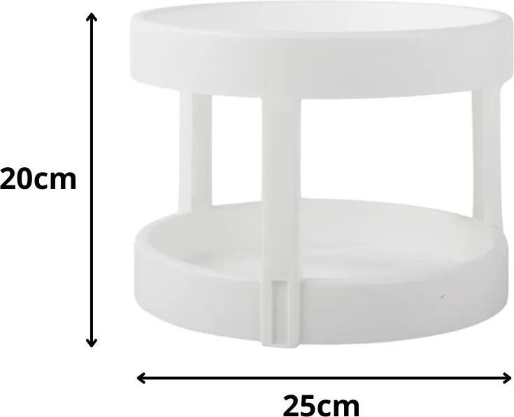 Verk Group Otáčivý organizér do kuchyně víceúrovňový mísa na koření kulatý príborník