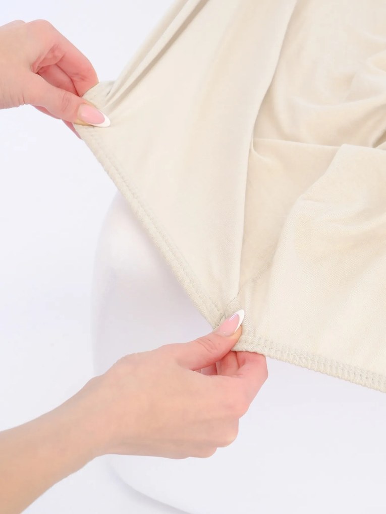 MK Lůžkoviny Jersey prostěradlo Classic 220 x 200 cm – přírodní