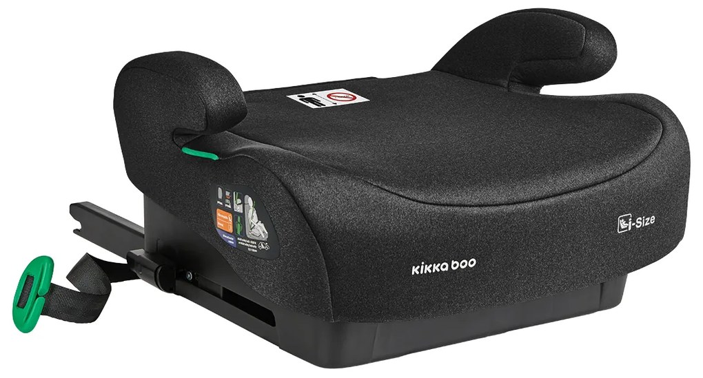 KikkaBoo Podsedák 125-150 cm i-Boost i-SIZE Black