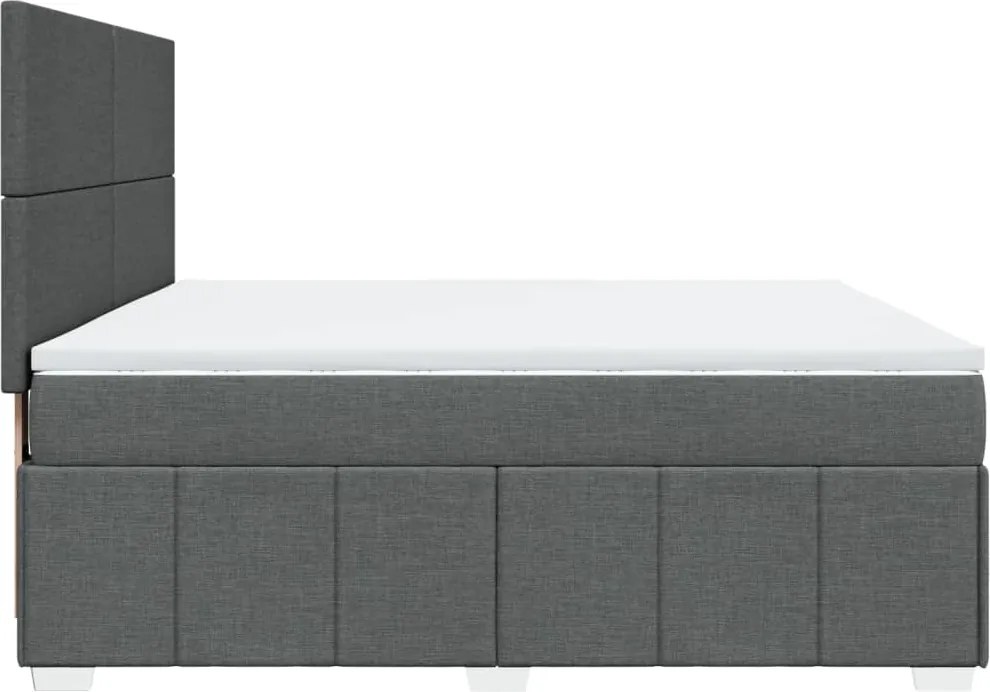 Box spring postel s matrací tmavě šedá 180x200 cm textil 3294041