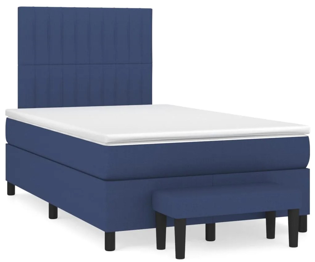 Box spring postel s matrací černá 120x190 cm textil 3270375