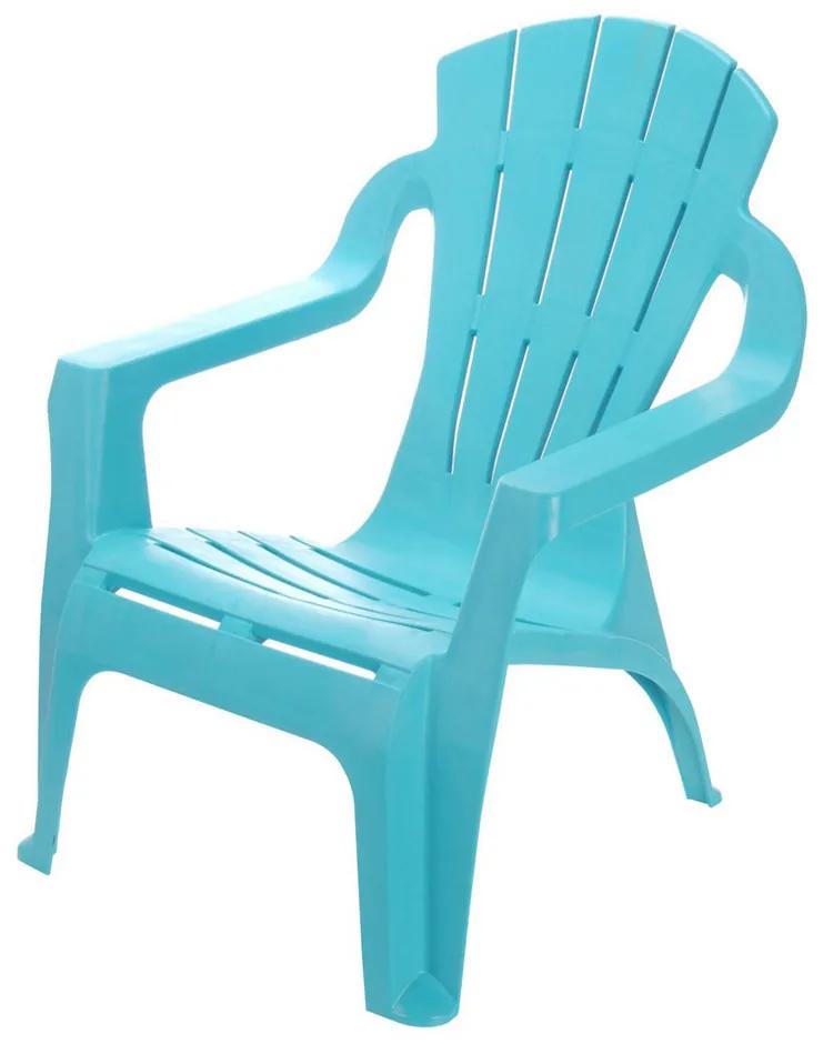 Dětská plastová židlička Riga modrá, 33 x 44 x 37 cm