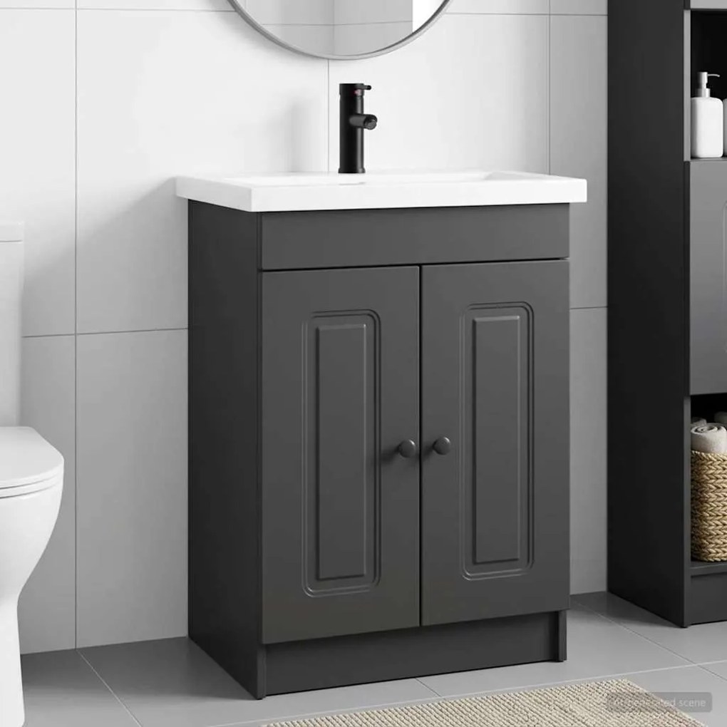 Sada koupelnového nábytku Černá 78,5 x 37,5 x 81 cm 3404175