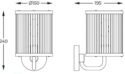 Zuma Line Luxusní nástěnné křišťálové svítidlo Sergio, 1xG9 Barva: Chrom