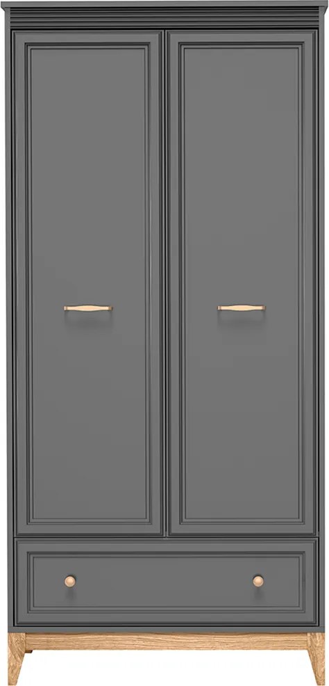 TERRA s | šatní skříň TA-10 | 92 cm | šedá