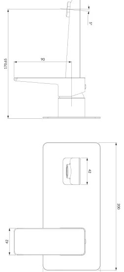 OMNIRES PM7415CRB-Umyvadlová baterie pro podomítkovou instalaci PARMA chrom/bílá