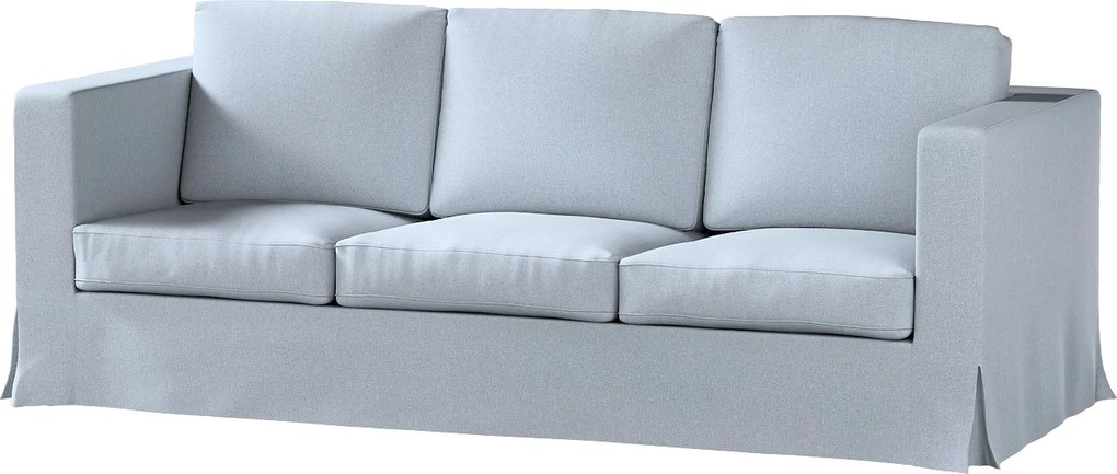 Potah na pohovku IKEA Karlanda 3-místná nerozkládací, dlouhý barva modrá látka pletený vzor