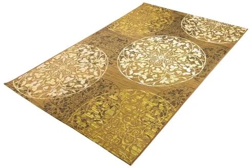 Koberce Breno Kusový koberec ZOYA 128/Q01N, Žlutá, Vícebarevné, 200 x 285 cm