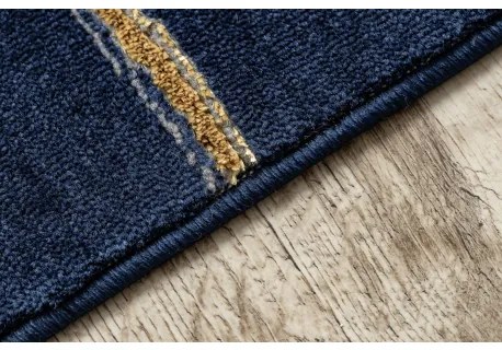koberec EMERALD výhradní 1013 glamour, stylový geometrický tmavě modr velikost 200x290 cm | krásné koberce cz