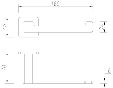 OMNIRES NL80510BL - Držák toaletního papíru NELSON matná černá