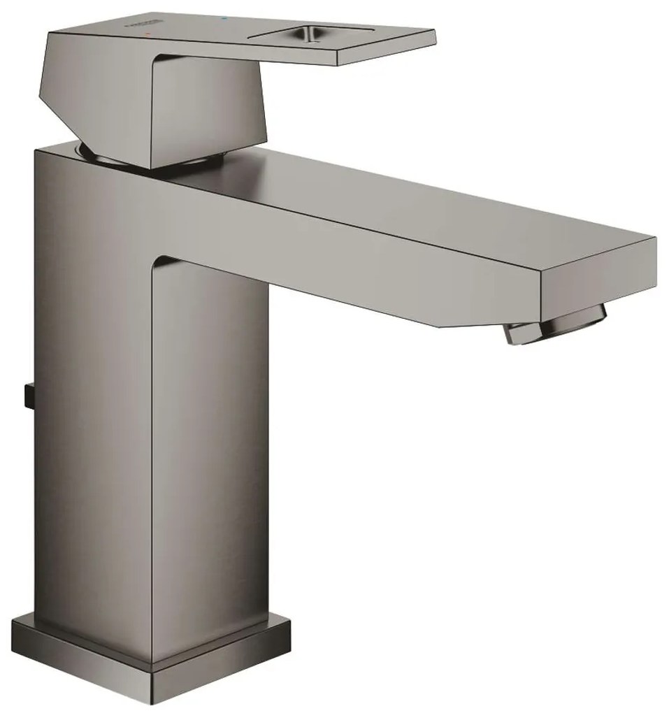 Grohe Eurocube - Umyvadlová baterie s výpustí, kartáčovaný Hard Graphite 23445AL0