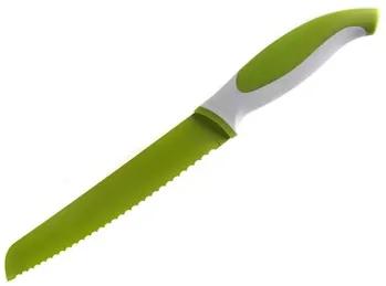 BANQUET Nerezový nůž na chléb s nepřilnavým povrchem Symbio 19 cm, zelená 25LI008151G