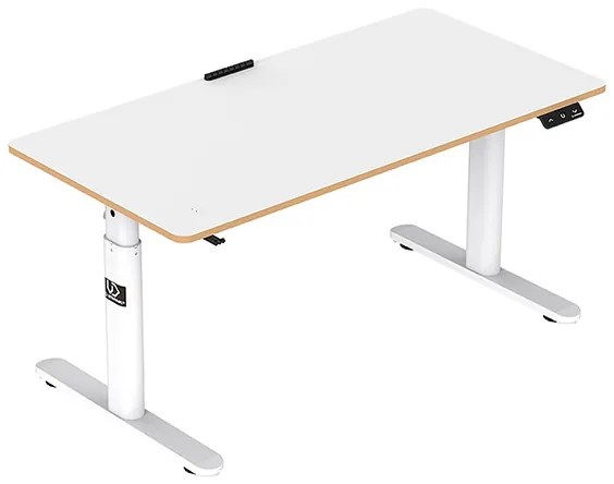 Lama Plus Elektricky výškově stavitelný stůl pro děti PULSAR — 120 cm, bílá