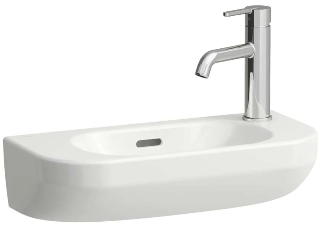 Laufen Lua - Umývátko 50x23 cm, s přepadem, otvor pro baterii vpravo, bílá H8150820001061