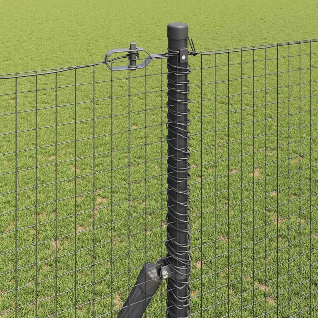 Zemní upevnění svařované drátěné ploty 10 x 1,5 m Šedá Síťovina 3351823