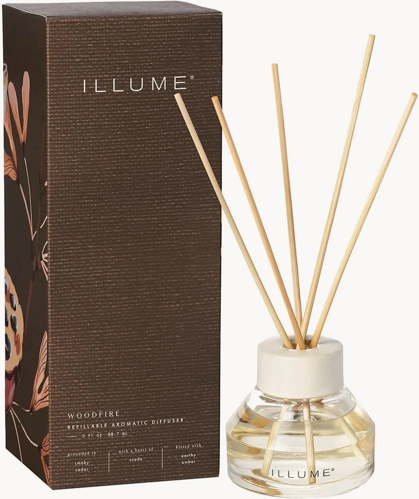 Vonný difuzér Woodfire (ambra, semiš, cedr)
