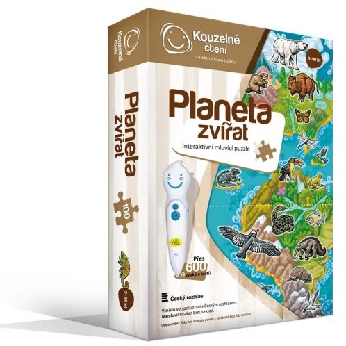 Albi PUZZLE PLANETA ZVÍŘAT (Kouzelné čtení)