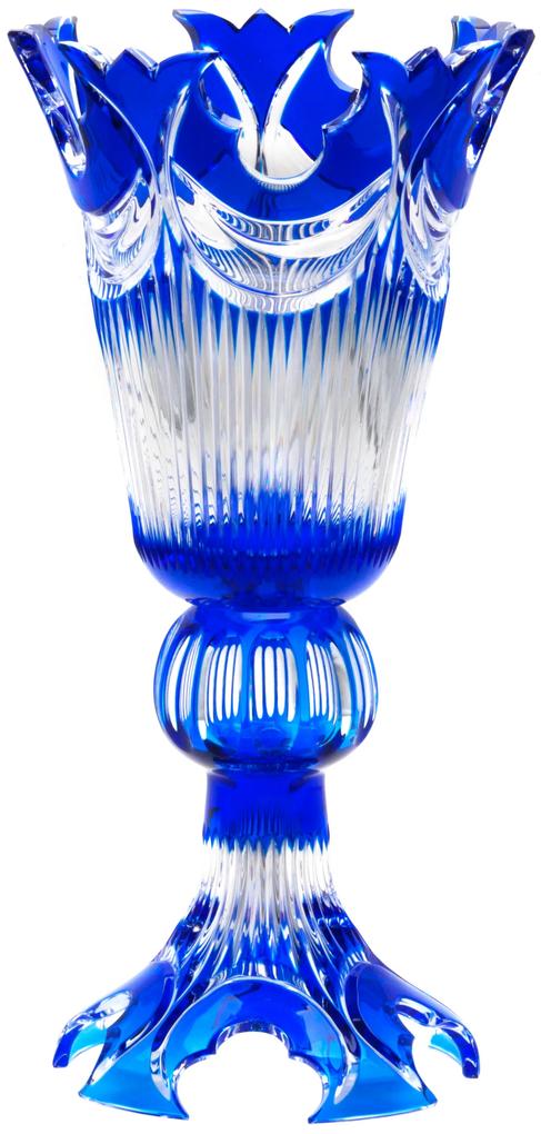 Váza Diadem, barva modrá, výška 355 mm