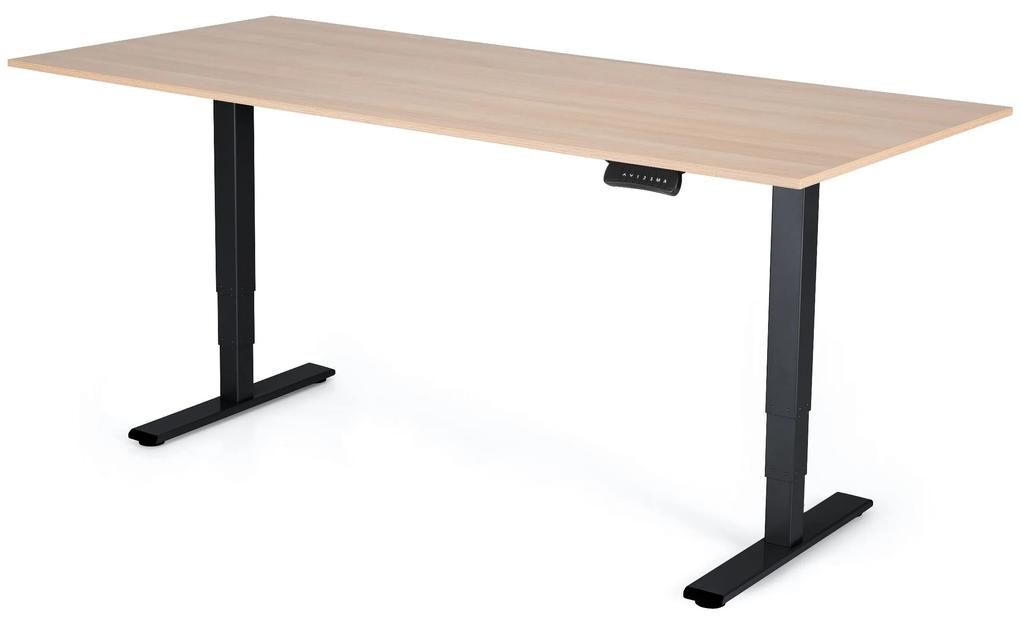 Polohovatelný stůl Liftor 3segmentové nohy černé,   deska 1800 x 800 x 18 mms dub sorano
