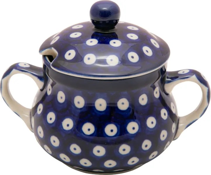 Cukřenka 300 ml Ceramika Artystyczna Bolesławiec dek 0070A Kropki Wolanin