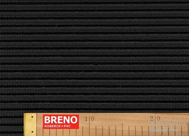 Breno Koupelnová pěnová předložka SOFTY-TEX 79803.2 černá, šíře 65 cm, Černá