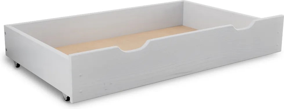 Zvýšený úložný box pod postel 98 cm, bílá