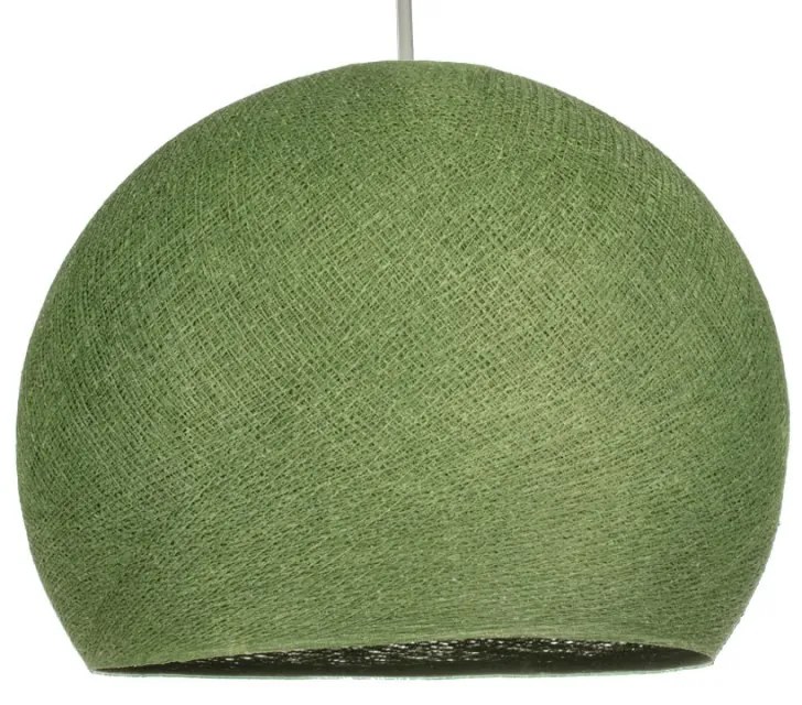 creative cables Stínidlo tvaru kupole z polyesterového vlákna - 100% vyrobené ručně Barva komponentu: Olivově Zelená, Velikost ⌀: XS - 25cm
