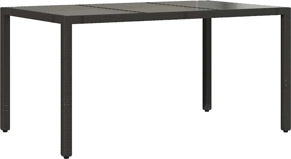 7dílný zahradní bistro set s poduškami černý polyratan 3277138