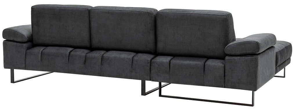 Hanah Home Třímístná pohovka MUSTANG antracitová levá 560ARE1219