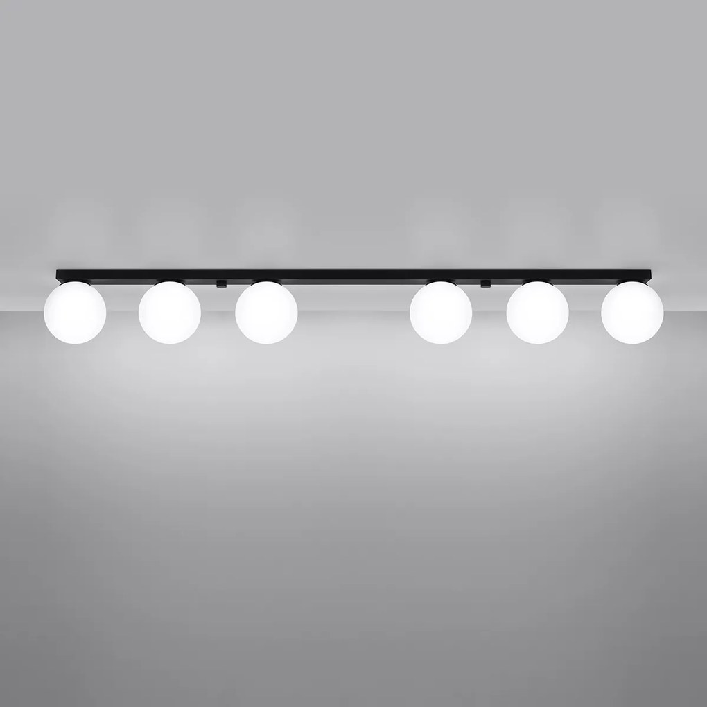 Sollux Lighting Stropní svítidlo YOLI 6 černé