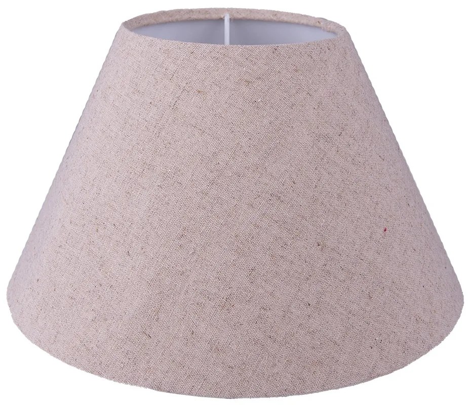 Béžové bavlněné stínidlo na stolní lampu Mrao - Ø 26*15 cm / E27