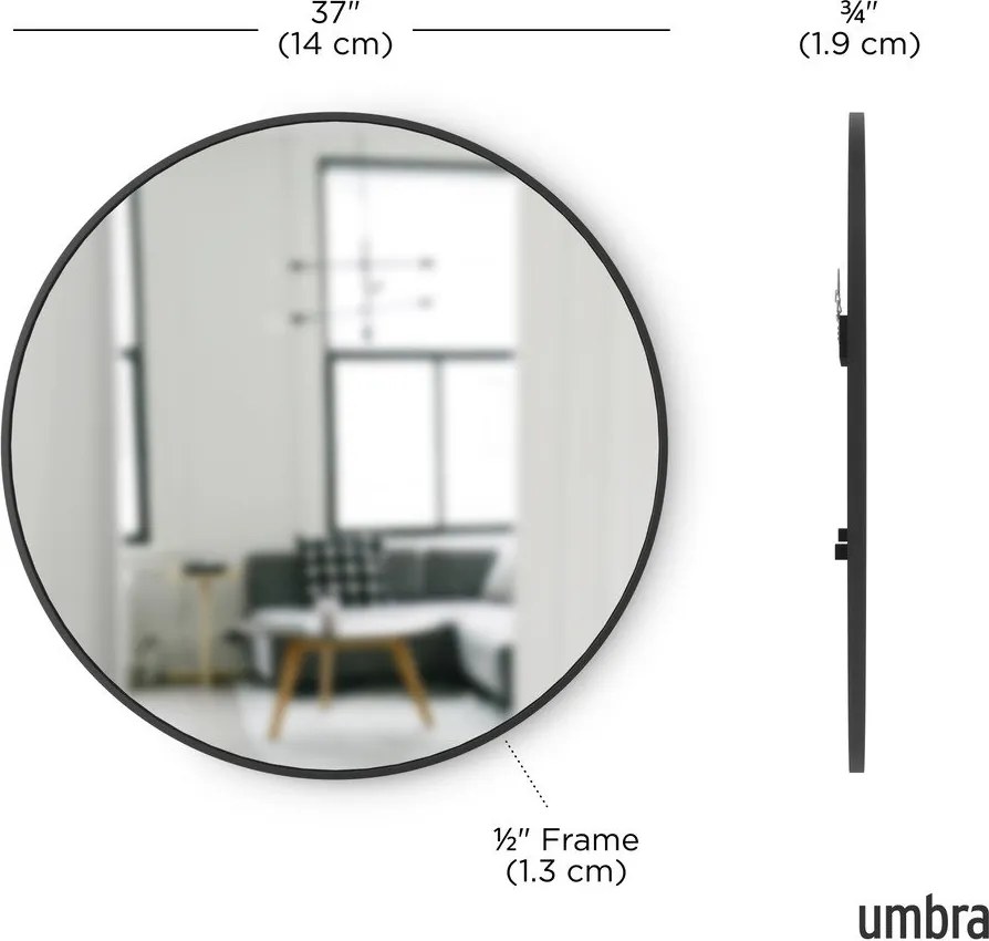 Nástěnné zrcadlo ø 94 cm Hub – Umbra