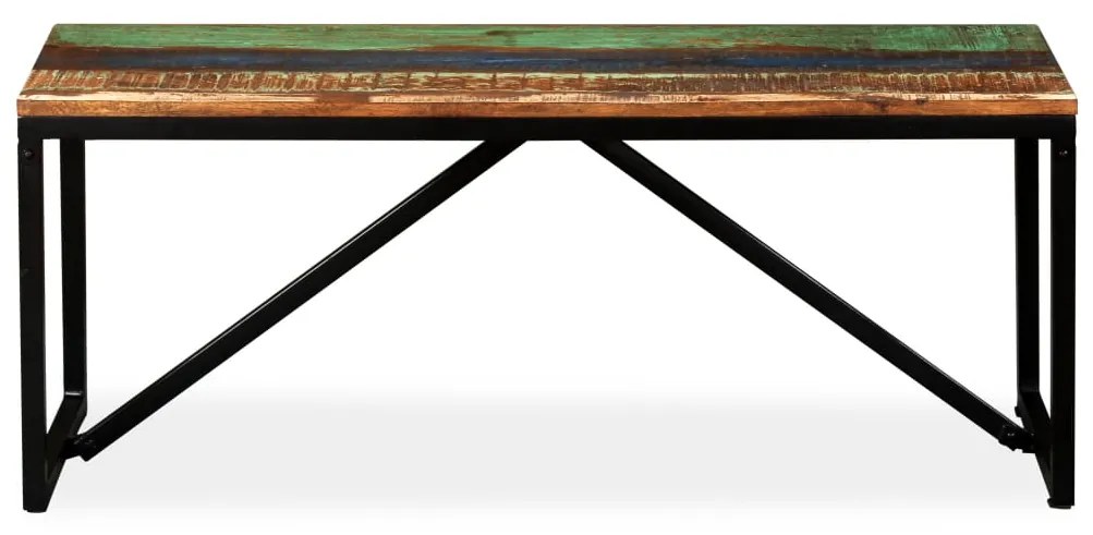 Lavice masivní recyklované dřevo 110 x 35 x 45 cm 244901