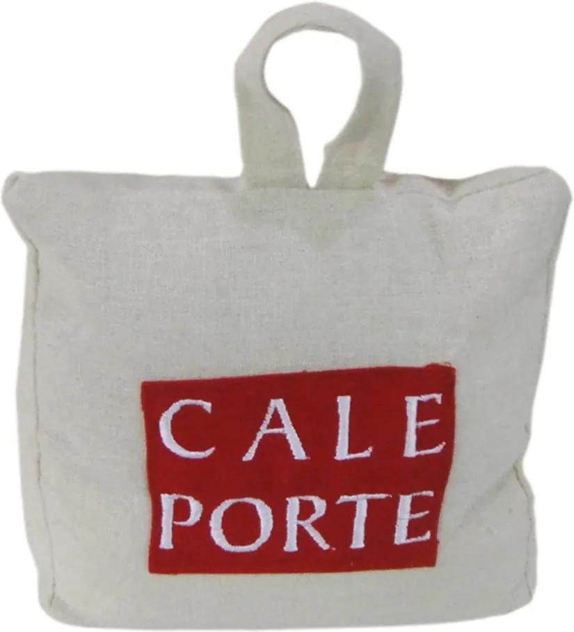 Bílo-červená zarážka do dveří Antic Line Cale Porte