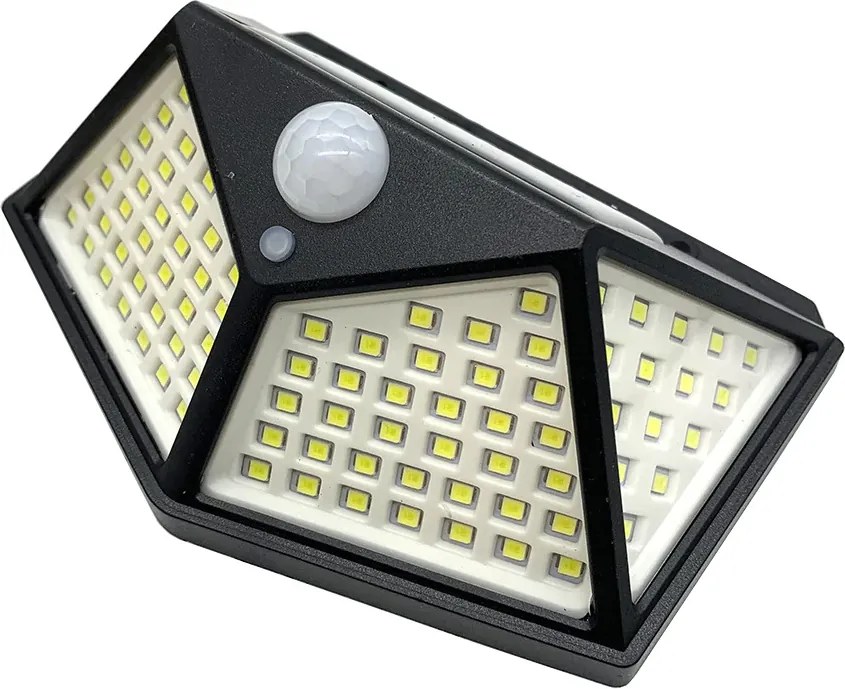 Verk Group Solární lampa 100 led se soumrakovým senzorem pohybu
