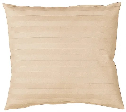 Dadka Povlak na polštář atlas grádl béžový proužek 2 cm  40x50 cm