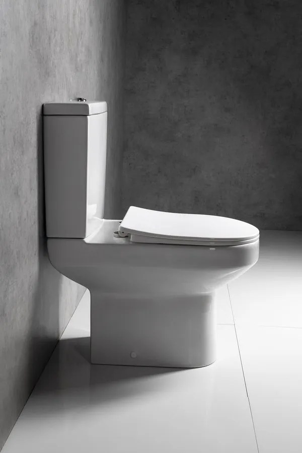 Aqualine Aqualine, VERMET WC kombi mísa, spodní/zadní odpad, bílá, VR038