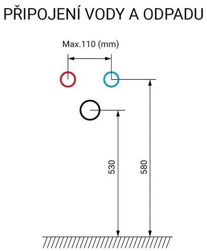 EBS Elva Skříňka s umyvadlem 50 cm, bílá 1 set