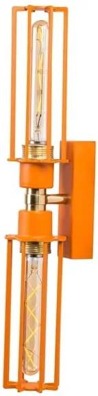 Oranžová nástěnná lampa Double II