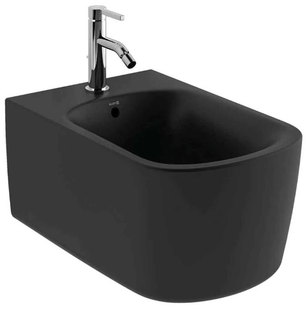 Kludi Resa S - Závěsný bidet, otvor pro baterii, matná černá 27BIW0139