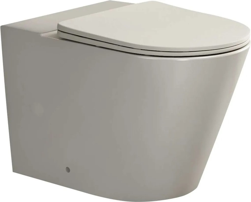 Sapho Paco - WC kombi mísa, Rimless, vario odpad, ivory PC1012BE-111