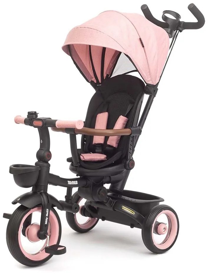Luxusní dětská tříkolka s osvětlením Milly Mally Twinkle pink