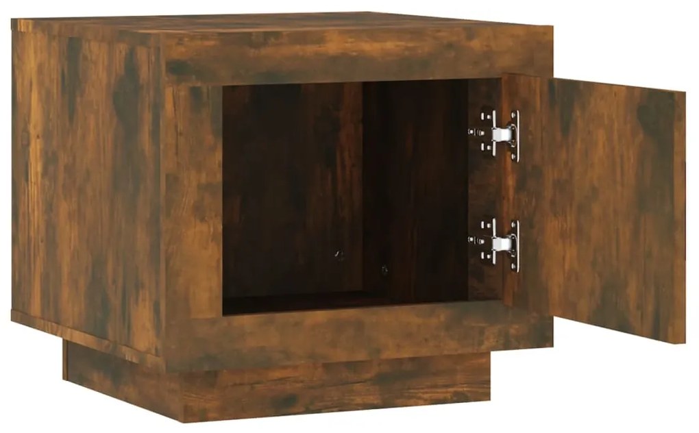 Konferenční stolek kouřový dub 51 x 50 x 45 cm kompozitní dřevo - Default Title