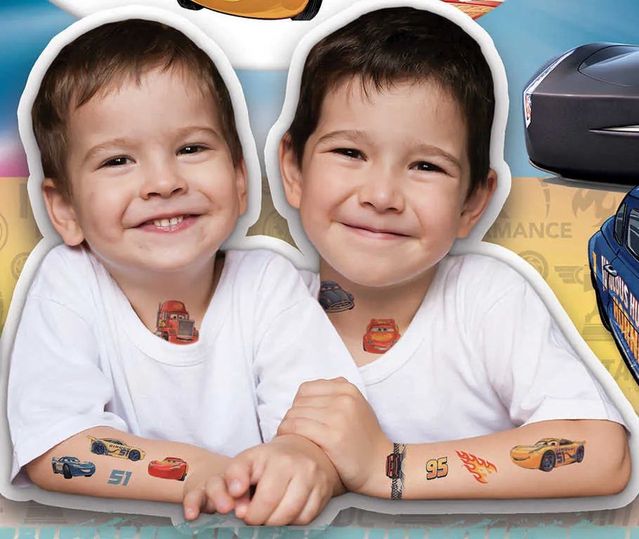 JIRI MODELS Omalovánky + tetování Auta (Cars) 0