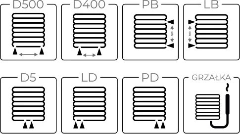 Regnis Kreon Zenit, topné těleso 1400x550 mm, 678W, černá matná, KZ140/55/PD/D7/BLACK