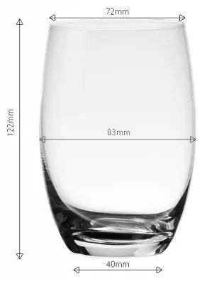 Lunasol - Sklenice Tumbler 460 ml, 6 ks - Optima Glas Lunasol (322679)