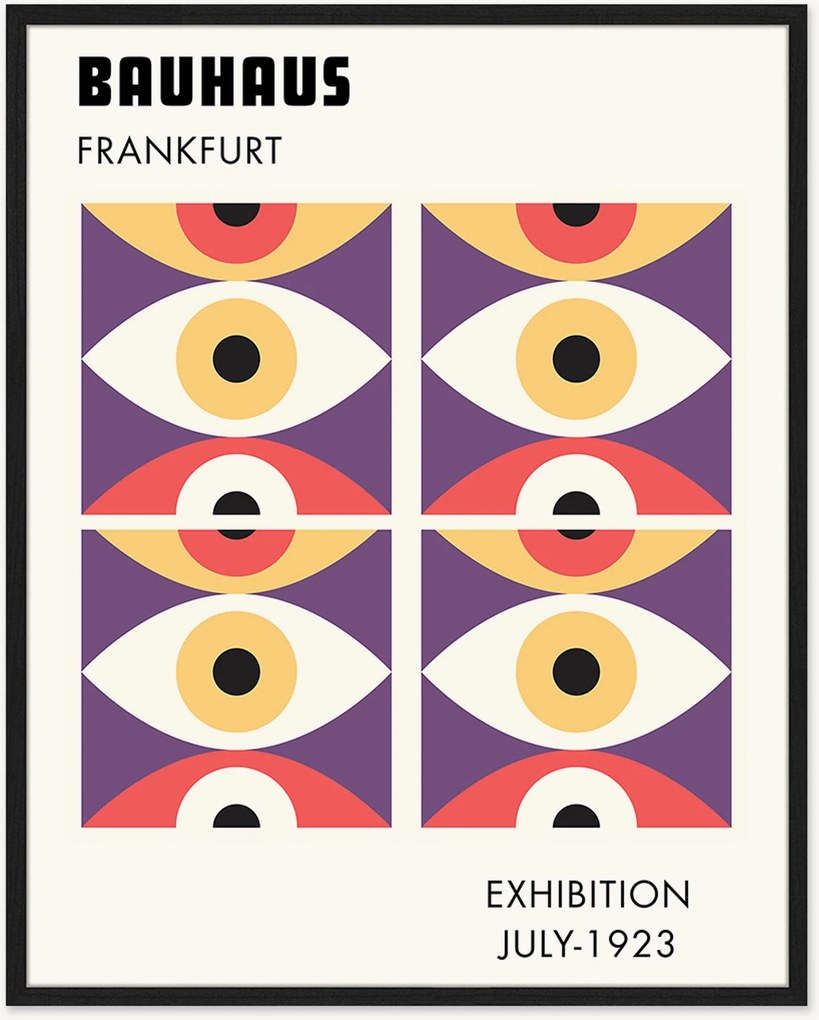 Zarámovaný digitální tisk Bauhaus Frankfurt Exhibition